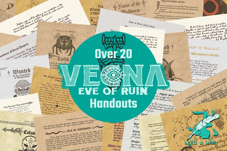 Vecna Eve of Ruin 5e Digital Handouts for TTRPG D&D Kas the Betrayer ...
