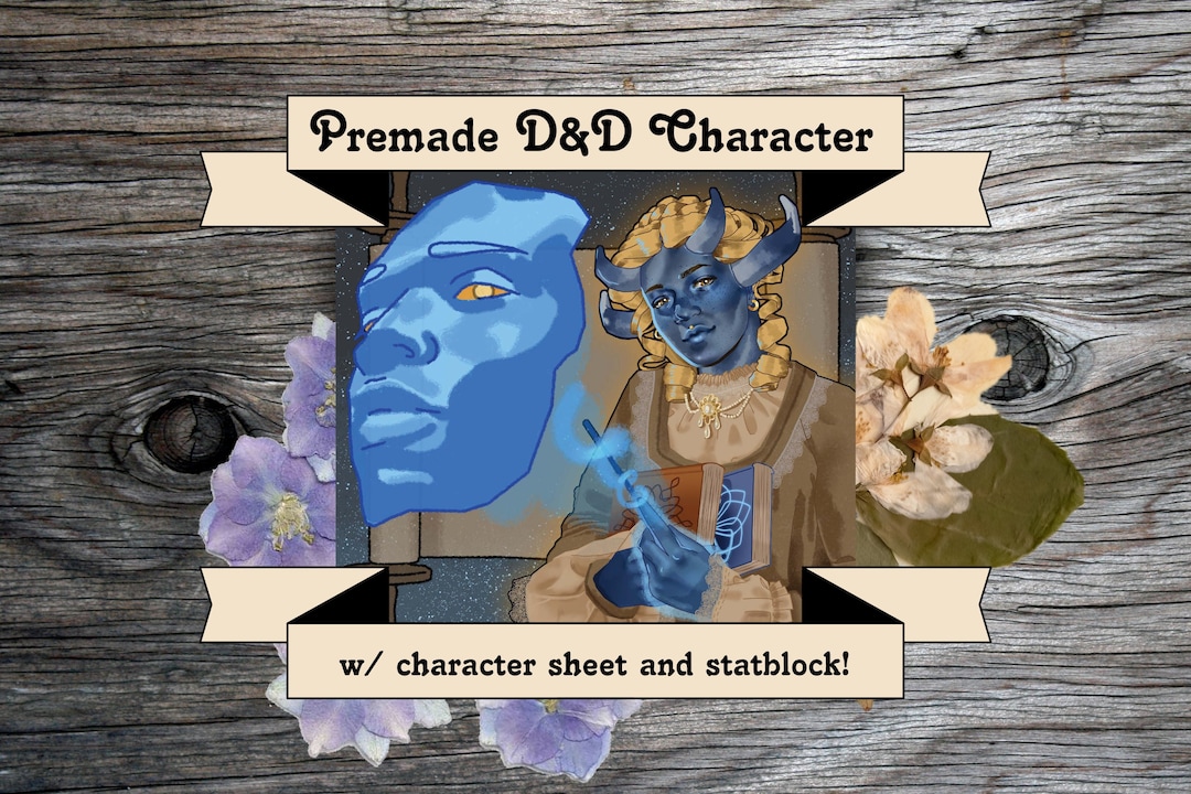 Premade Dnd Character for One Shot and DM Gifts | TTRPG, Dnd Gifts for ...