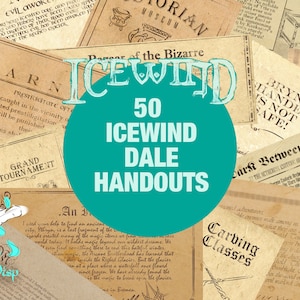ALL in ONE Icewind Dale Roleplaying Handouts Digital Download for ...