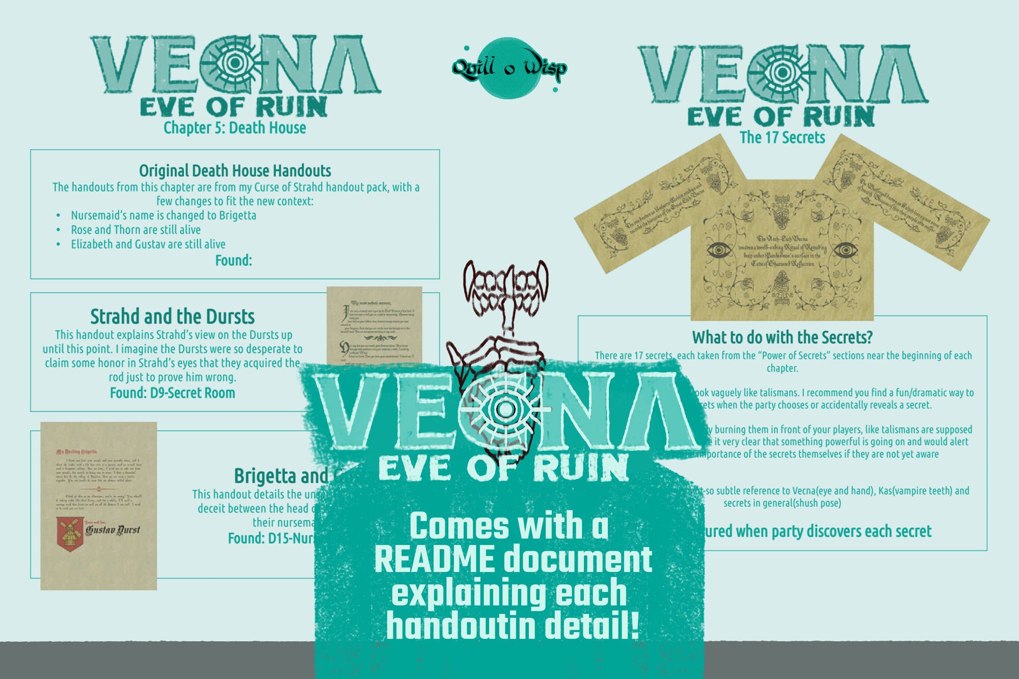 Vecna Eve of Ruin 5e Digital Handouts for TTRPG D&D Kas the Betrayer ...