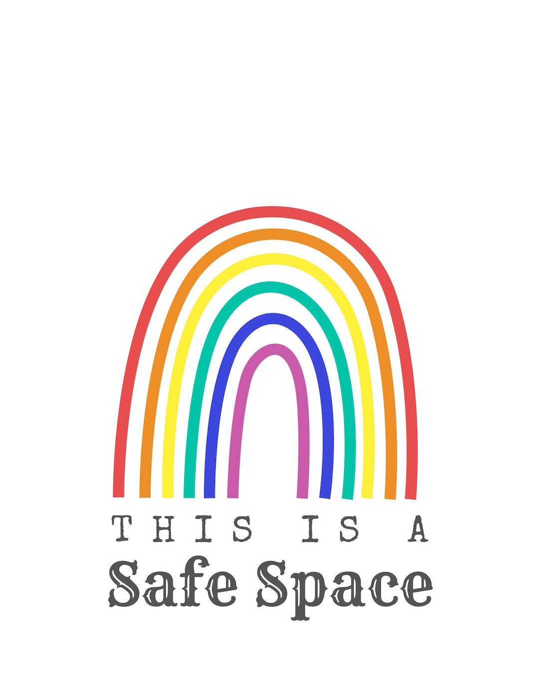 Safe Space Sign digital Download - Etsy