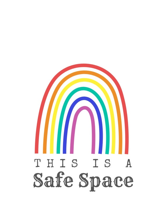 Safe Space Sign digital Download | Etsy