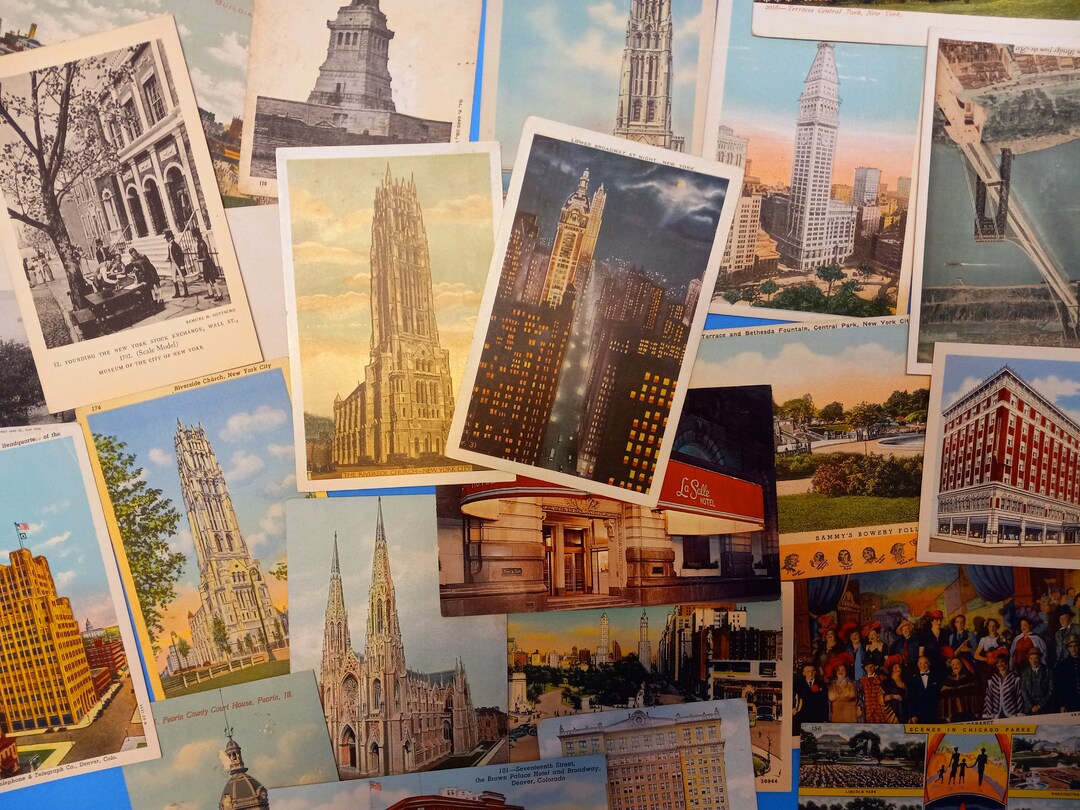 Lot of 10 Vintage New York City Postcards UNUSED for Invitations, Note ...