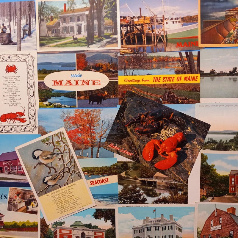 Antique Maine Postcard - Etsy