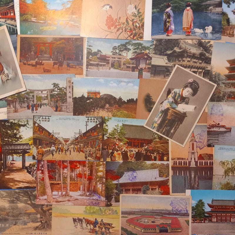 Japanese Postcards - Etsy