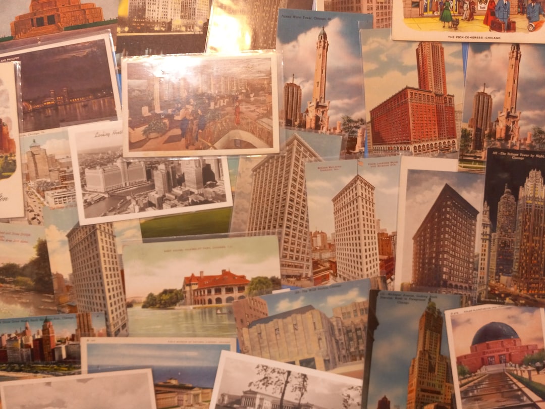 Lot of 10 CHICAGO Vintage Postcards UNUSED for Invitations, Note Cards ...
