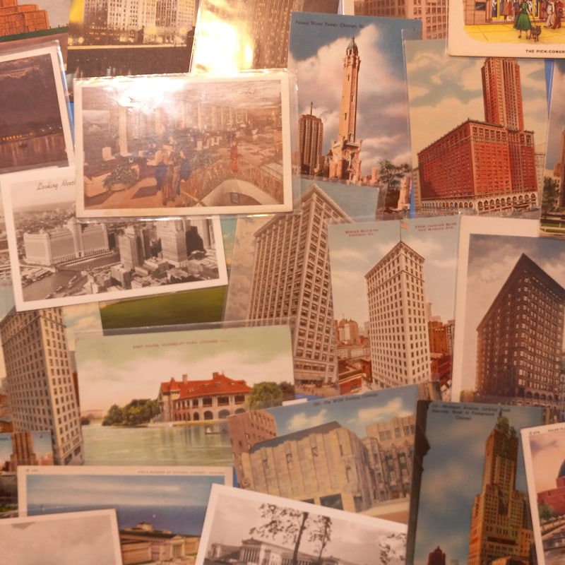Vintage Post Cards Chicago - Etsy