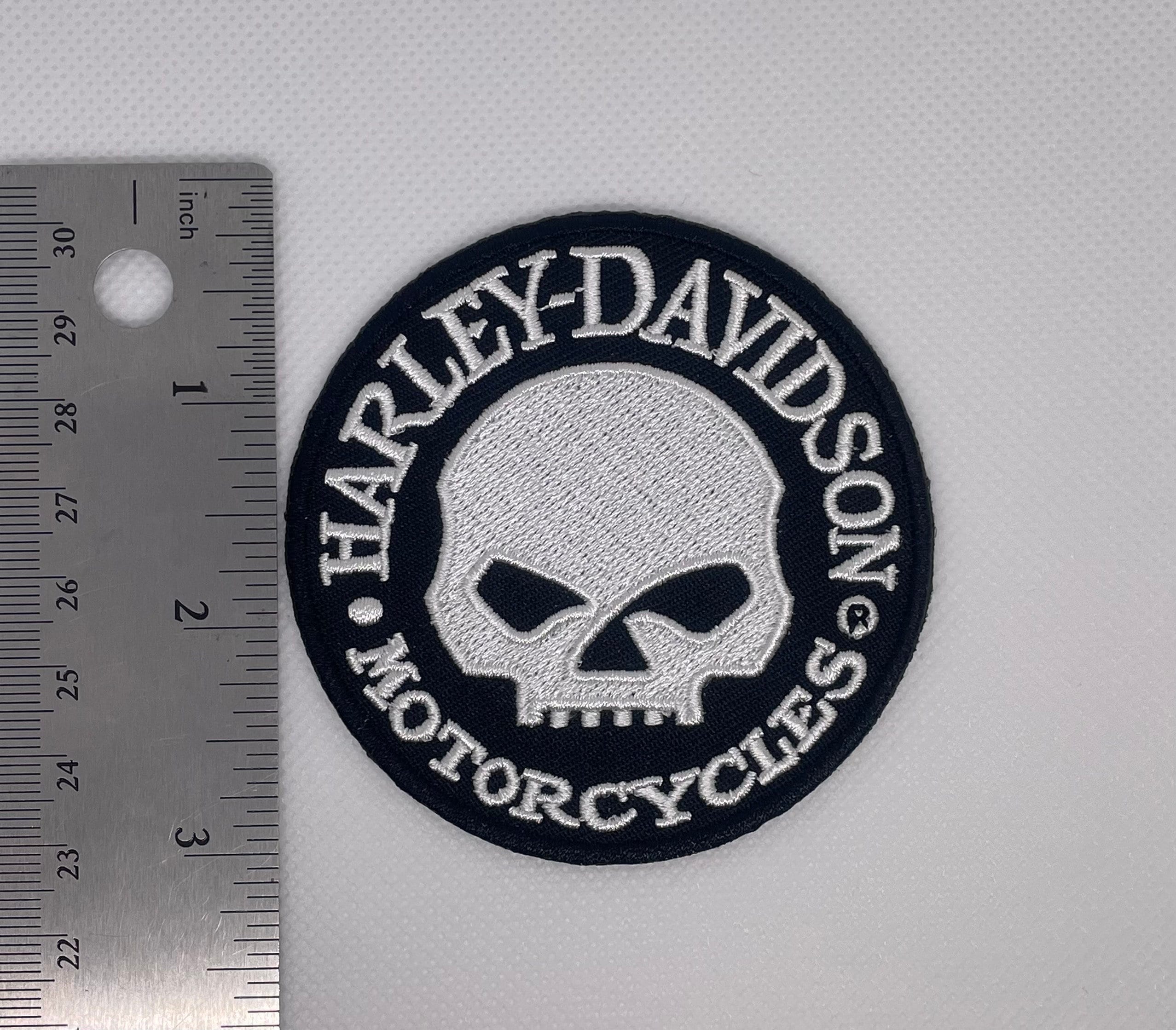 Harley Davidson Willie G Skull Hubcap Patch Iron on Patch 3 - Etsy