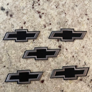 Chevrolet Patch: Black & Silver Iron-on Chevy Badge (4" Wide) - Etsy