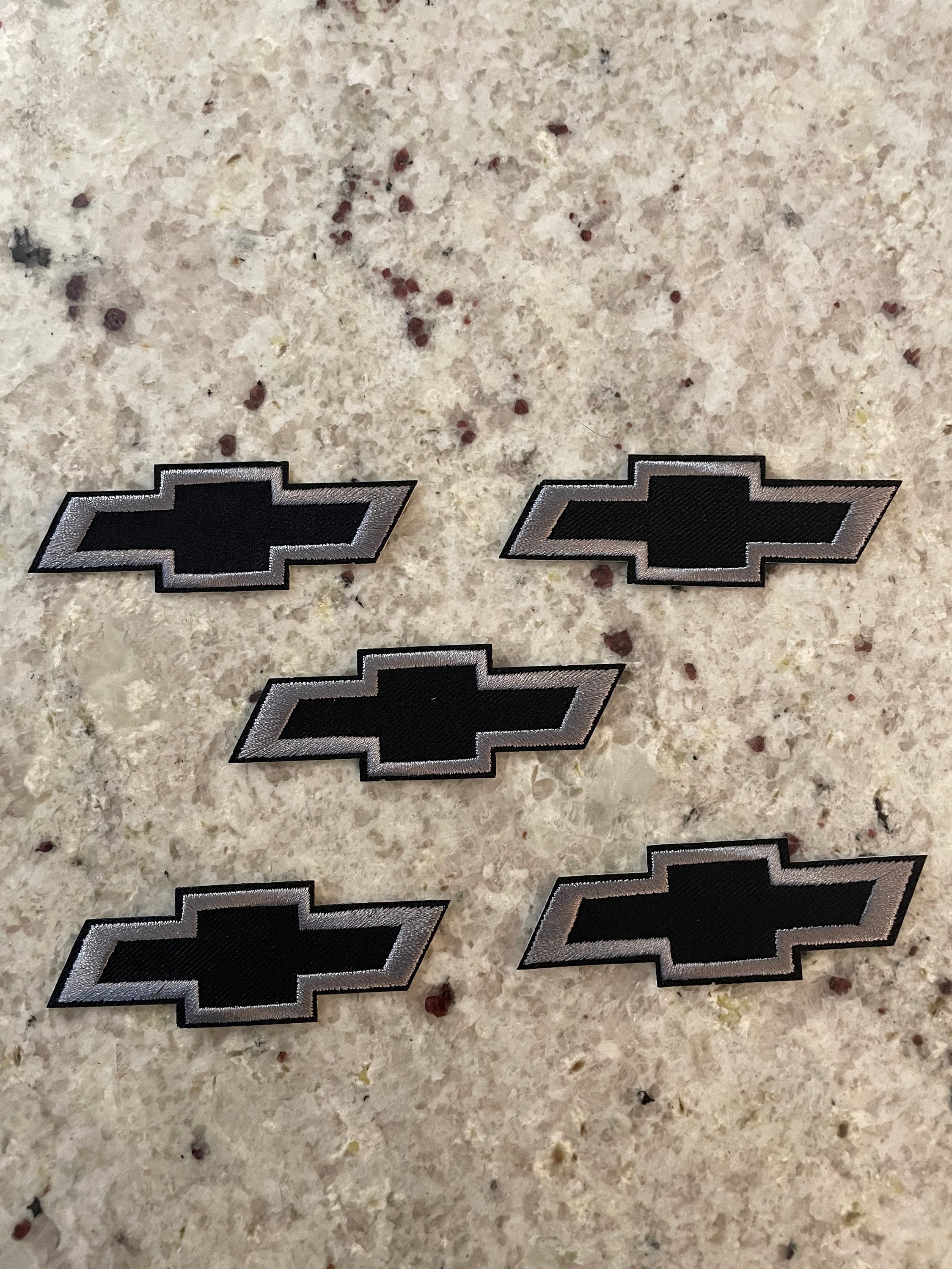 Chevrolet Patch: Black & Silver Iron-on Chevy Badge (4" Wide) - Etsy