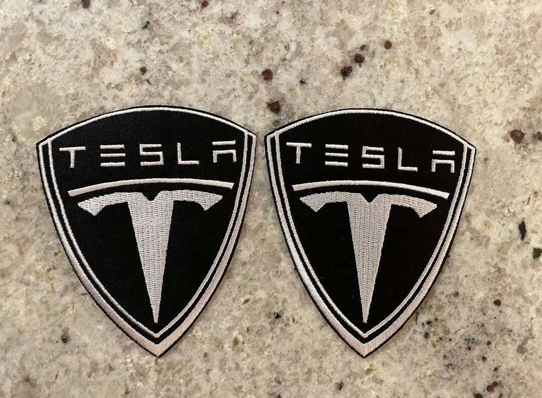 Tesla Patches (2x Patches) Tesla Logo (3”inch) Iron or Sew on (free ...
