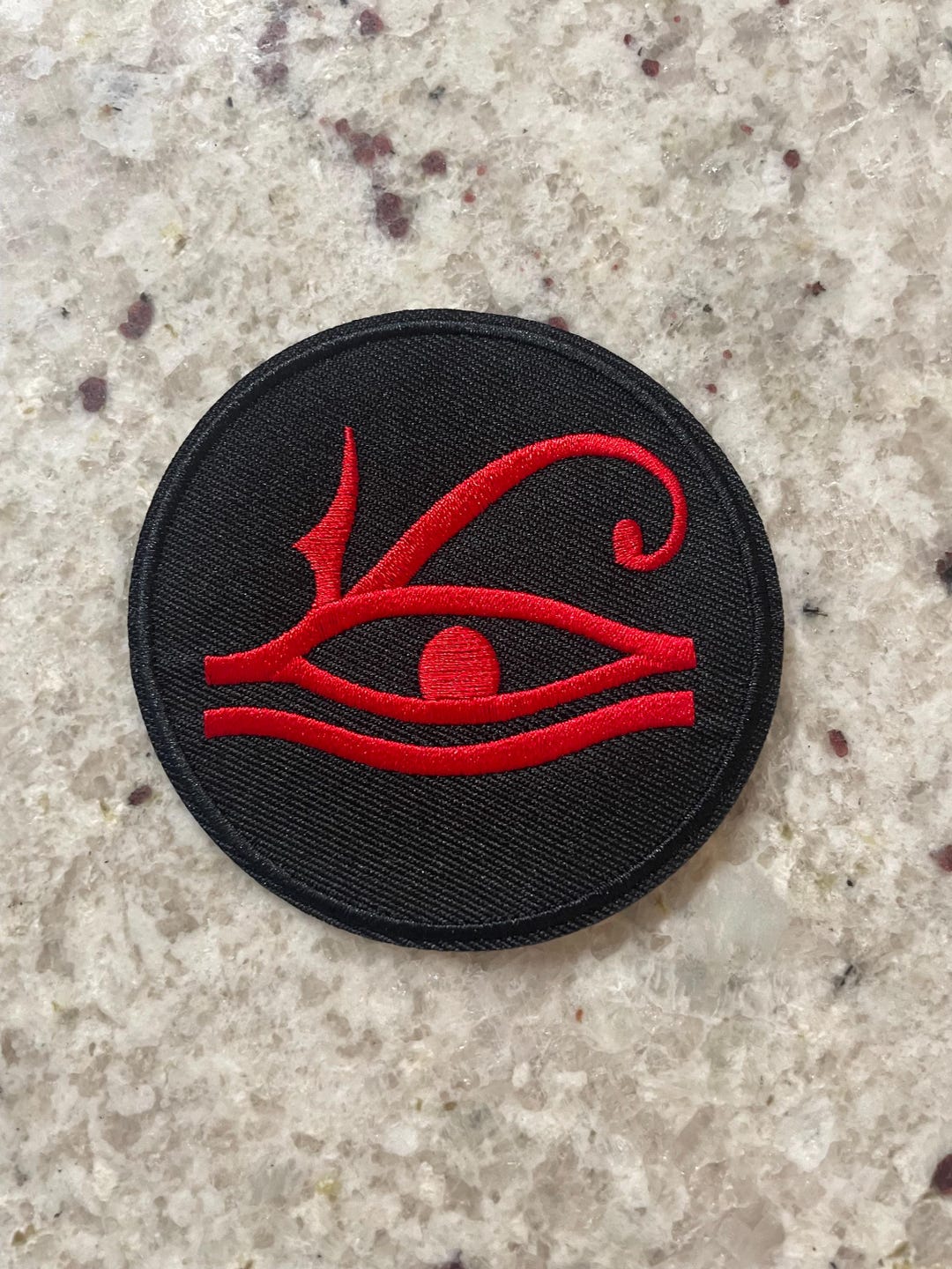 Eye of Horus Embroidered Patch (red) Iron on or Sew on 3” Inches FREE ...