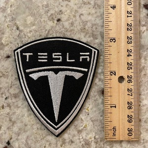 Tesla Patches, Tesla Logo (3”inch) Iron or Sew on (free Shipping) Make ...