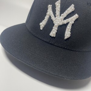 Bedazzled Pearls Hat Snapback Cap - Etsy