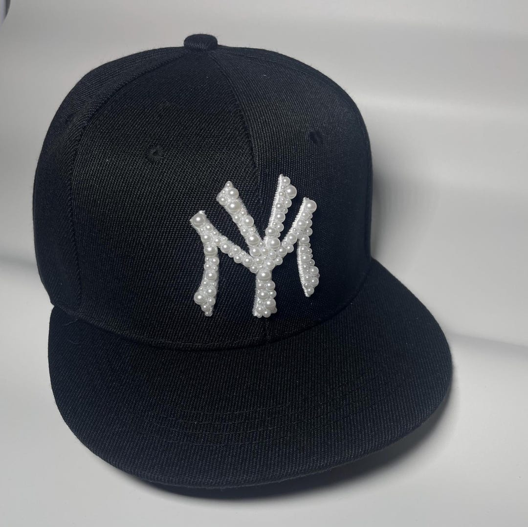 Bedazzled Pearls Hat Snapback Cap - Etsy