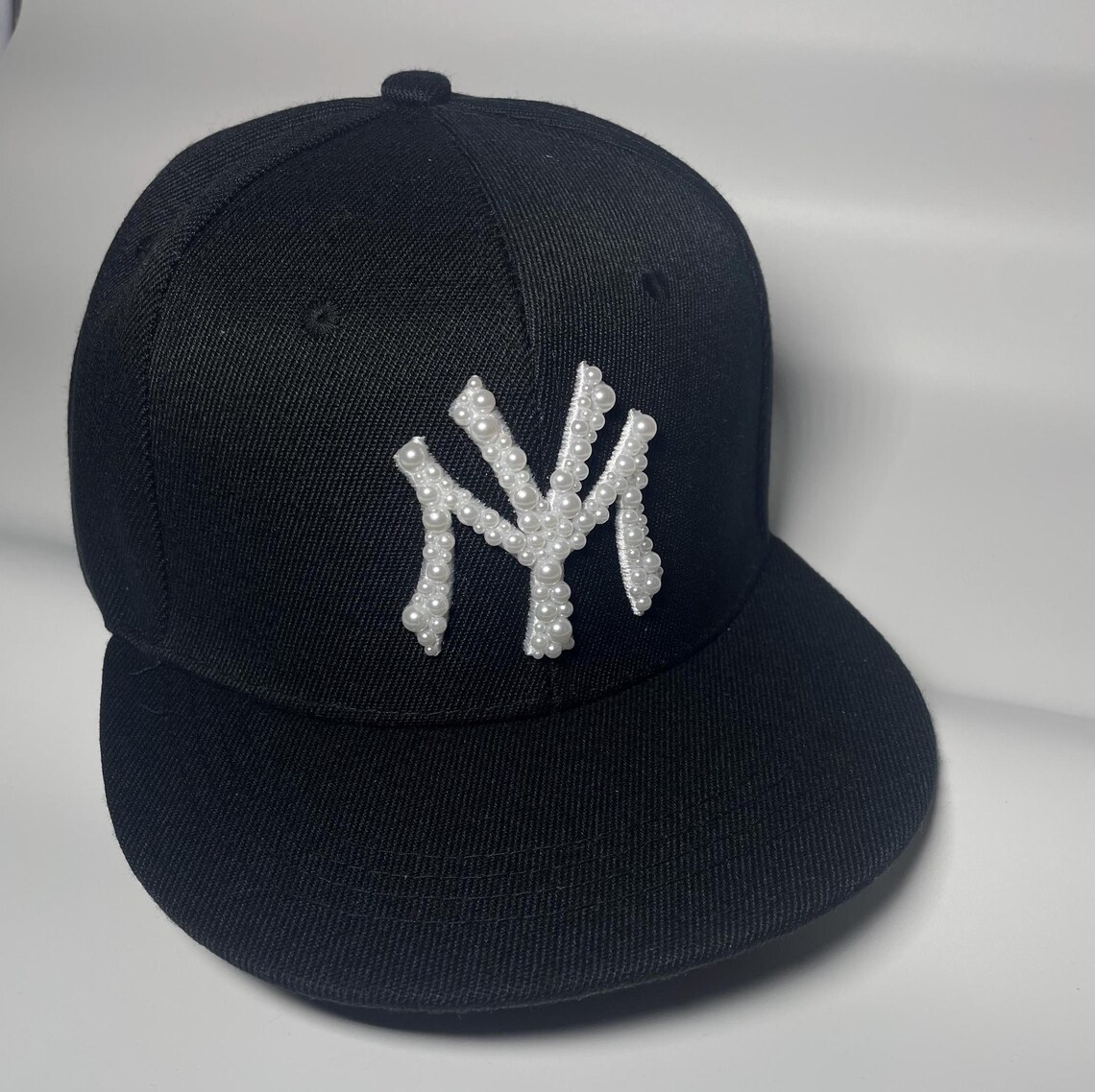 Bedazzled Pearls Hat Snapback Cap - Etsy