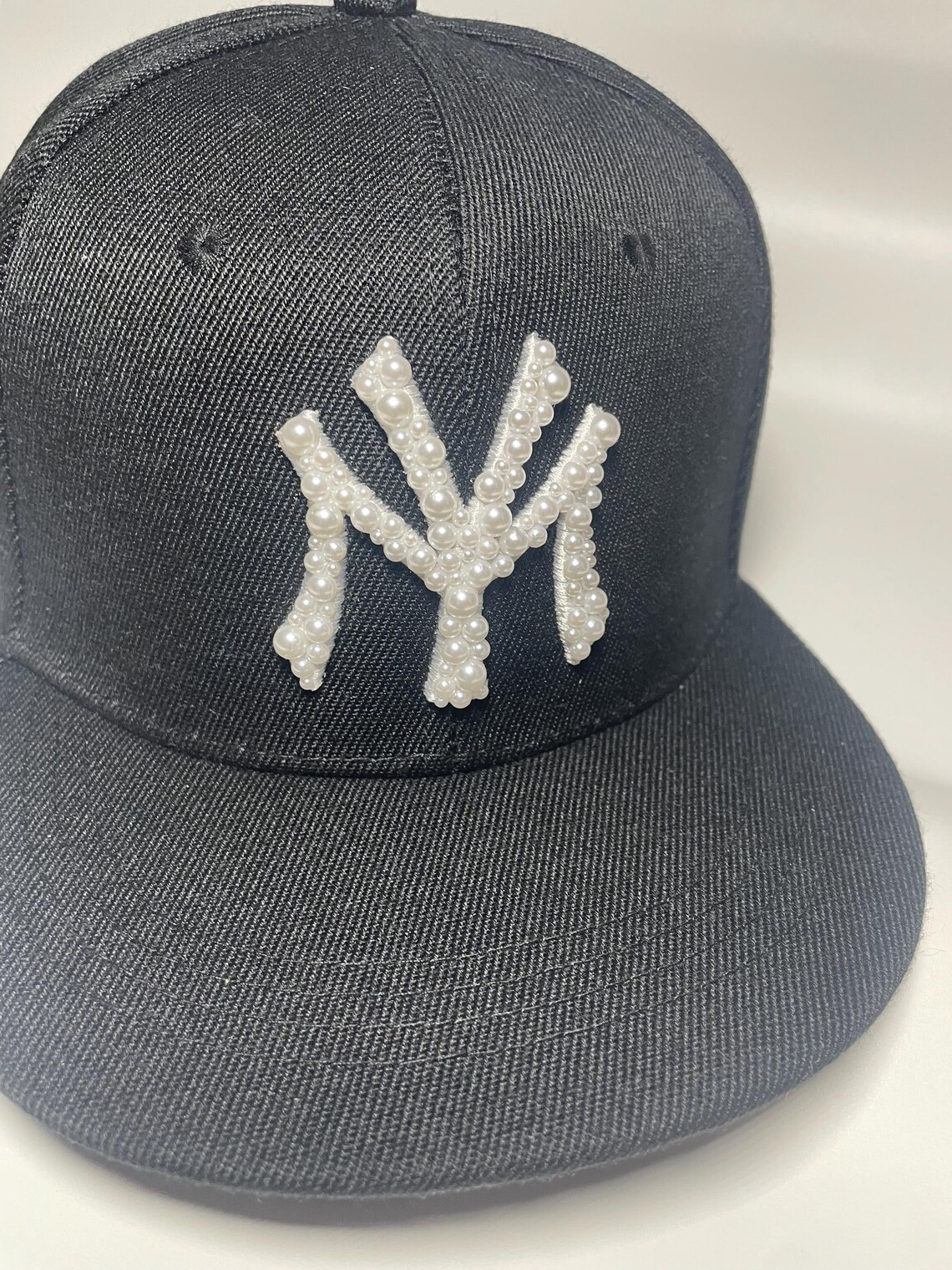 Bedazzled Pearls Hat Snapback Cap - Etsy