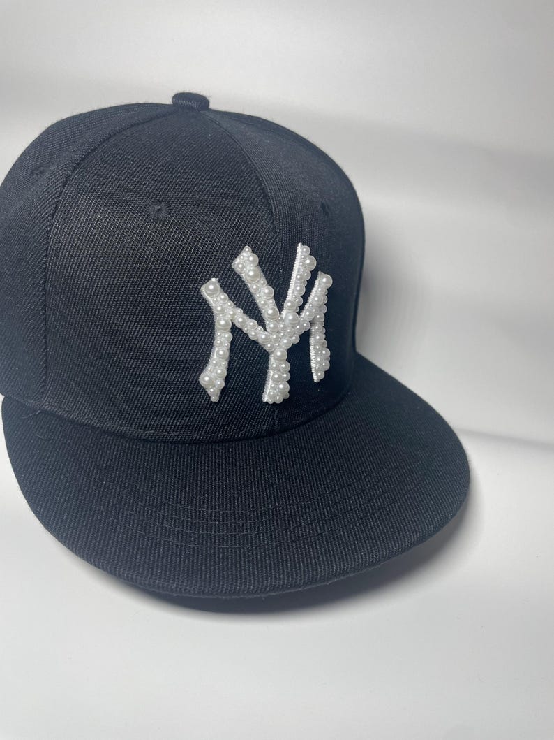 Bedazzled Pearls Hat Snapback Cap - Etsy