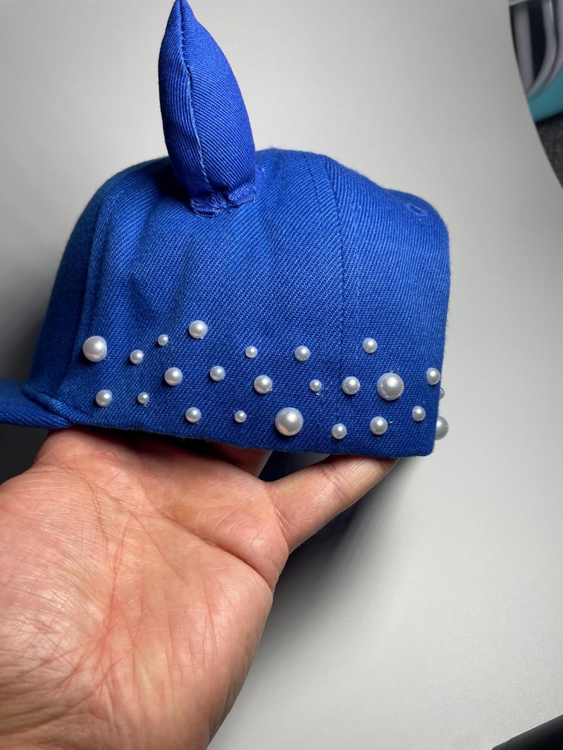 Bedazzled Pearls Hat With Horns Snapback Cap - Etsy