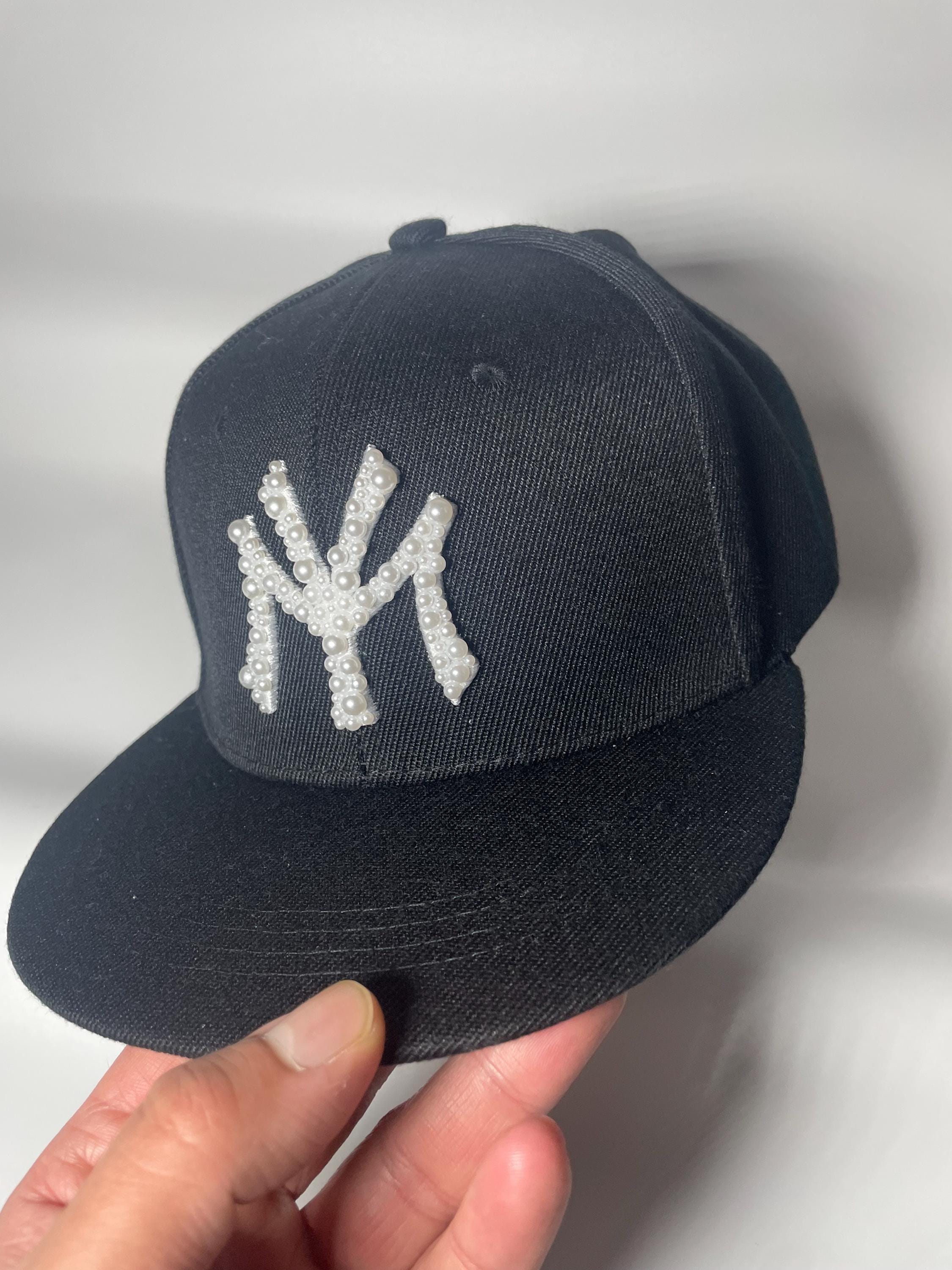 Bedazzled Pearls Hat Snapback Cap - Etsy