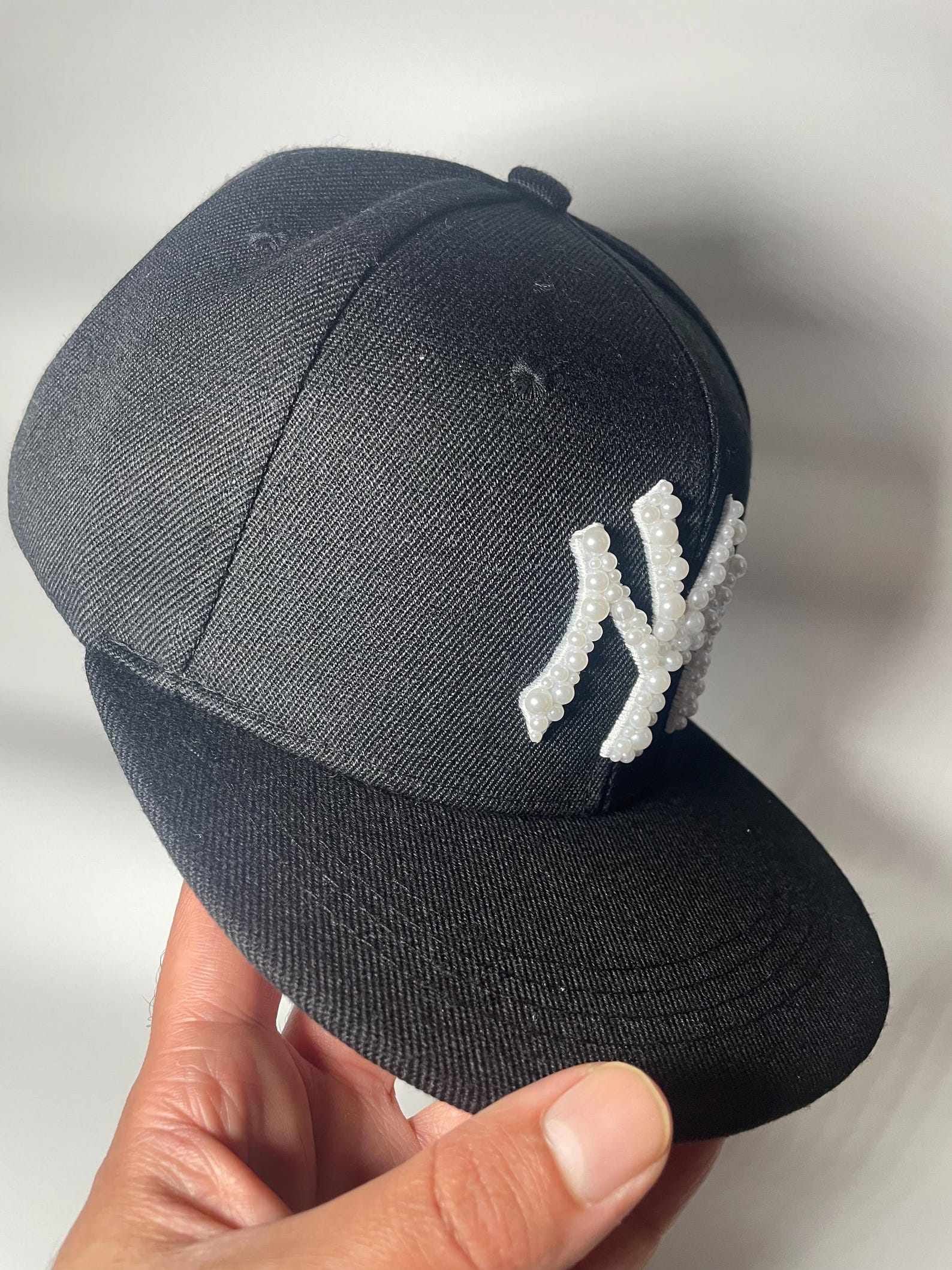 Bedazzled Pearls Hat Snapback Cap - Etsy