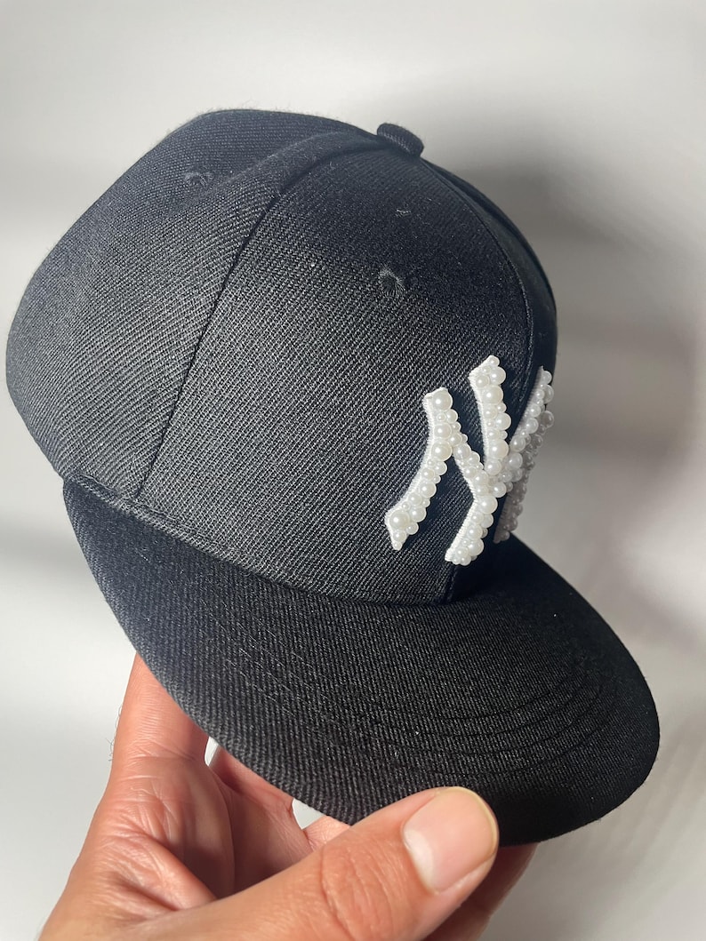 Bedazzled Pearls Hat Snapback Cap - Etsy