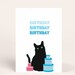 Cat Birthday Card | Printable Birthday Card | Funny Birthday Card ...