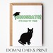 Cat Graduation Card | Funny Graduation Card | Printable Card | Instant ...