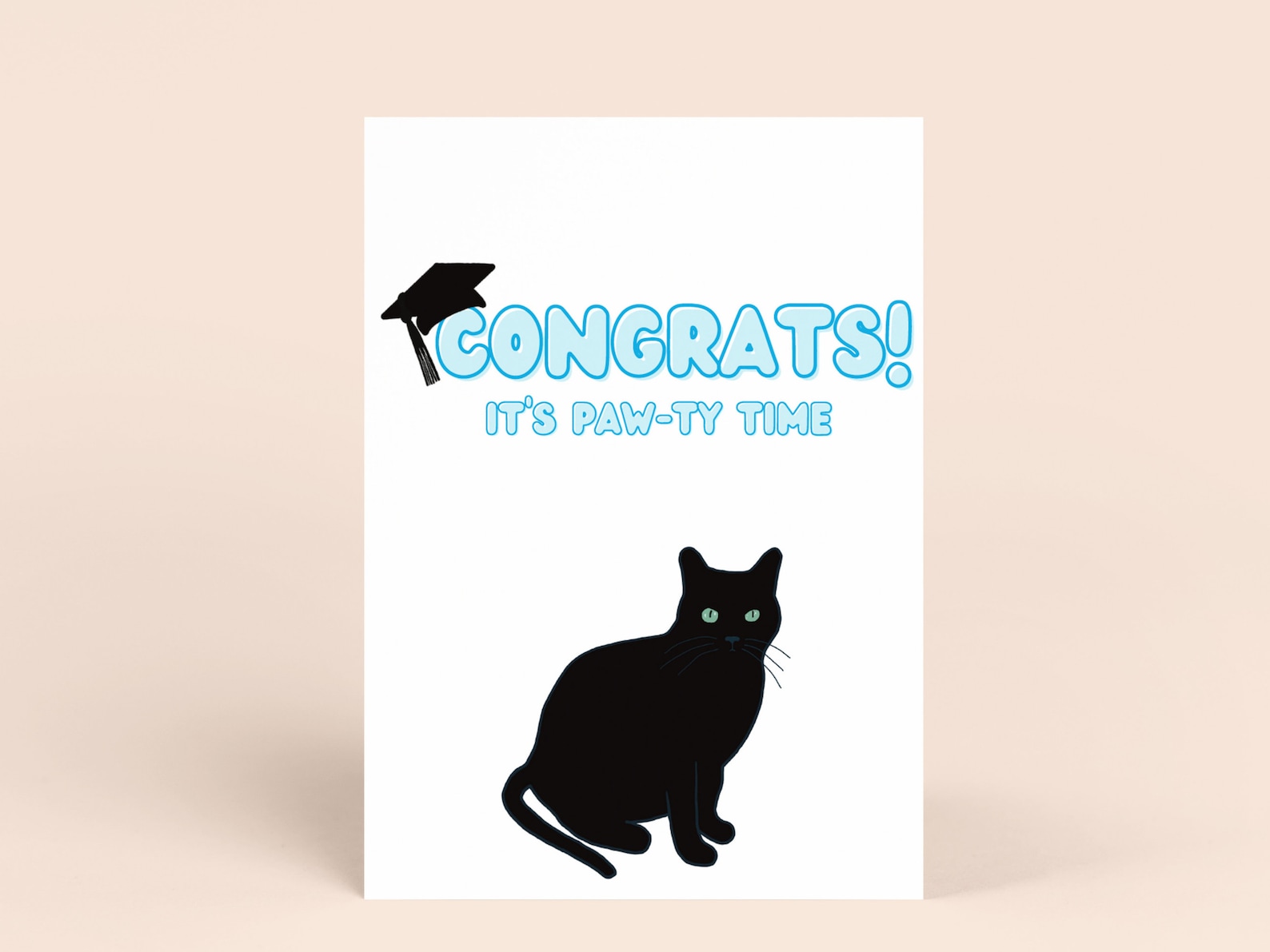 Cat Graduation Card | Funny Graduation Card | Printable Cat Card ...