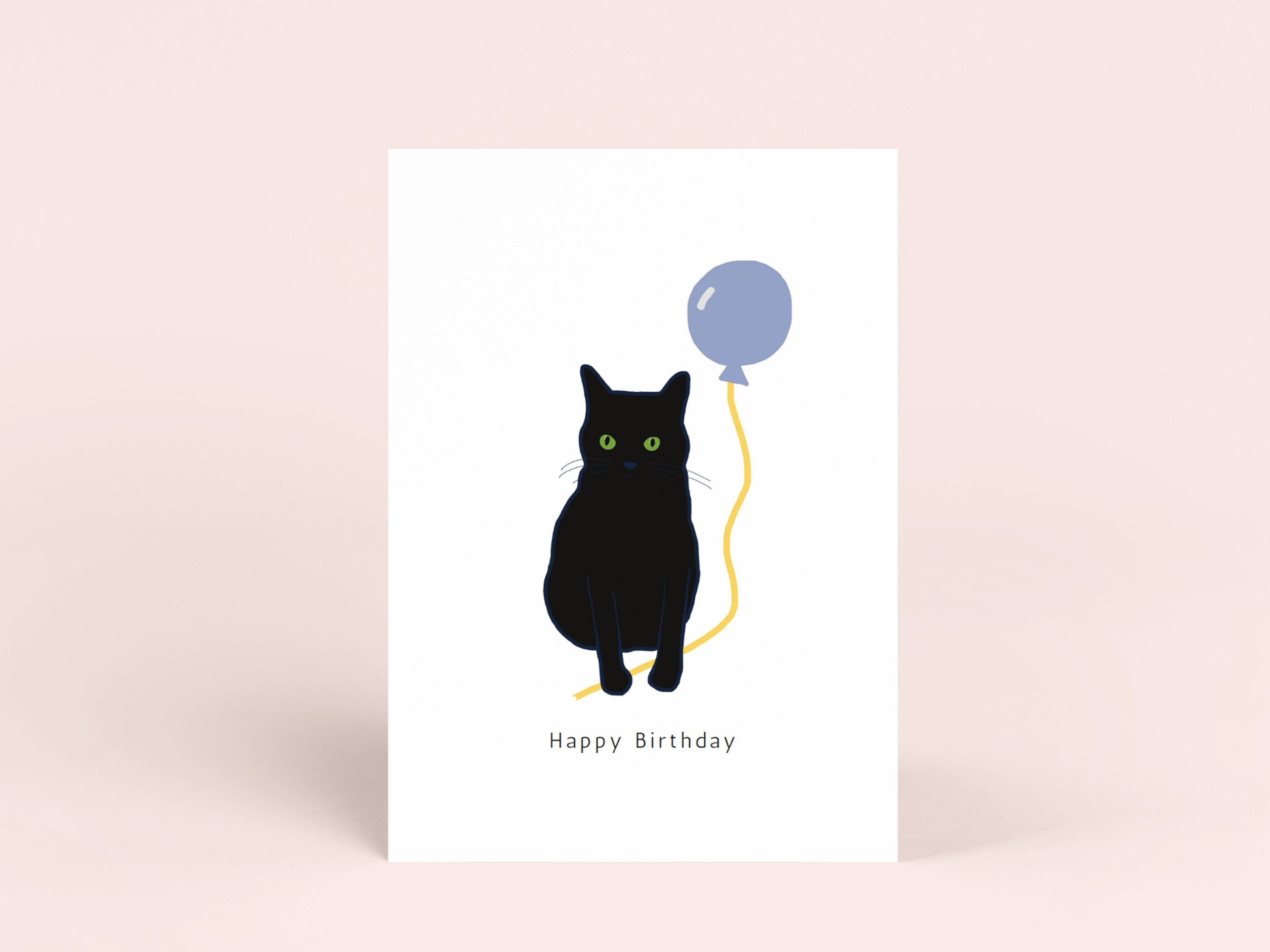 Cat Birthday Card | Printable Birthday Card | Funny Birthday Card ...