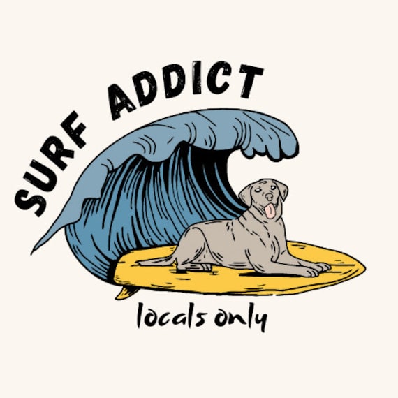 Surf Addict Png | Etsy