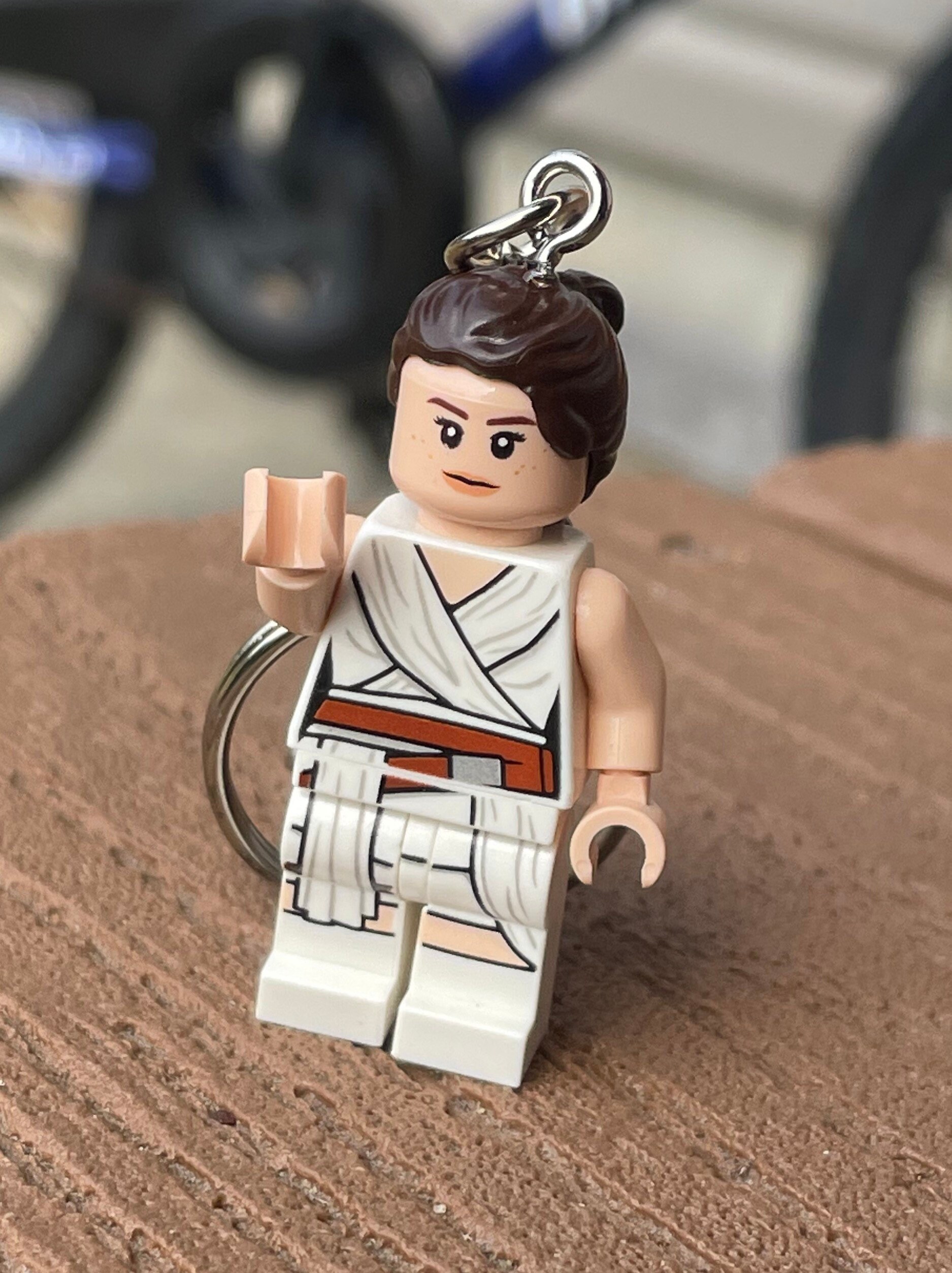 Rey Minifigure Keychain - Etsy