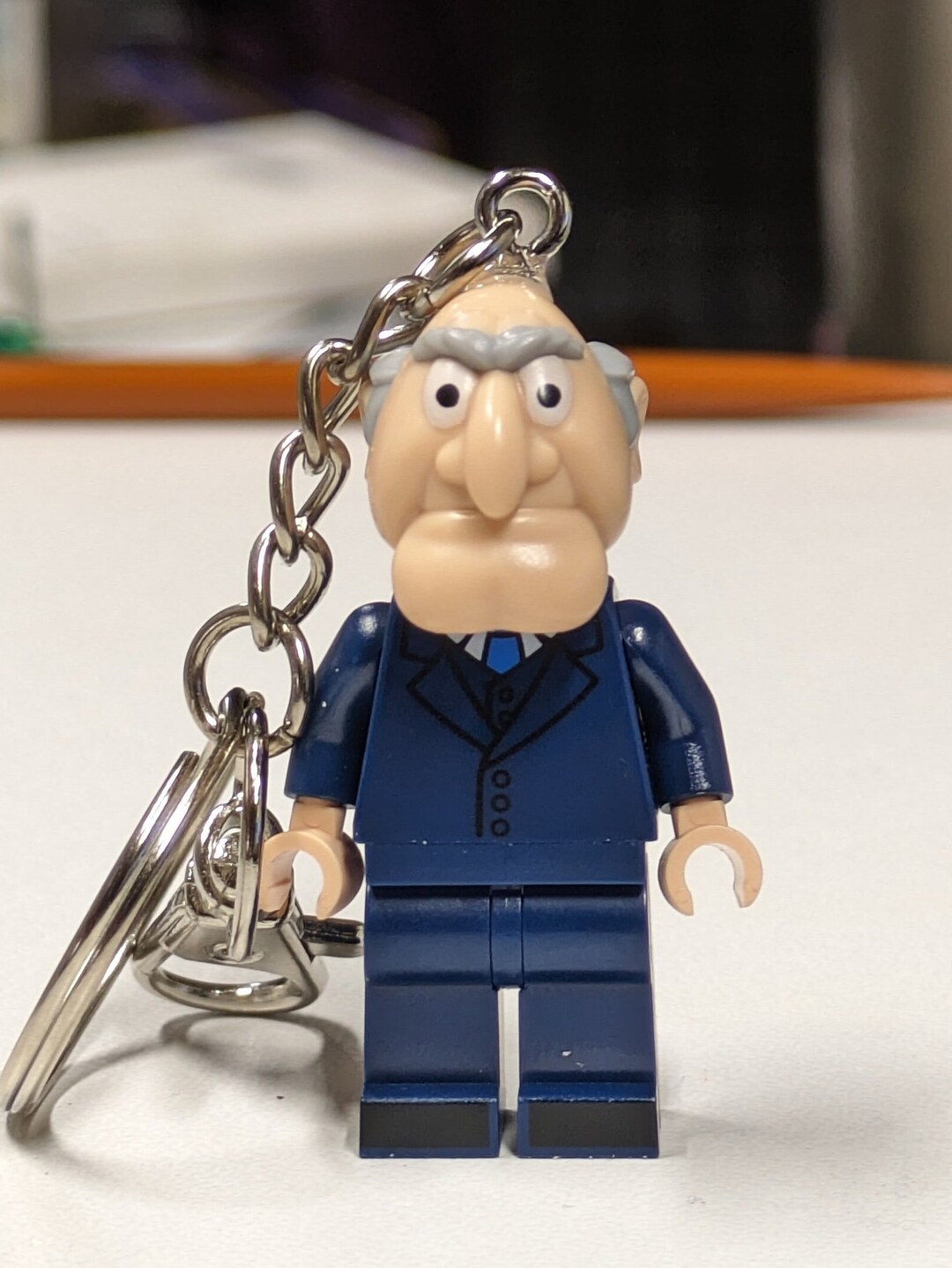 Mr. Statler Minifigure Keychain - Etsy