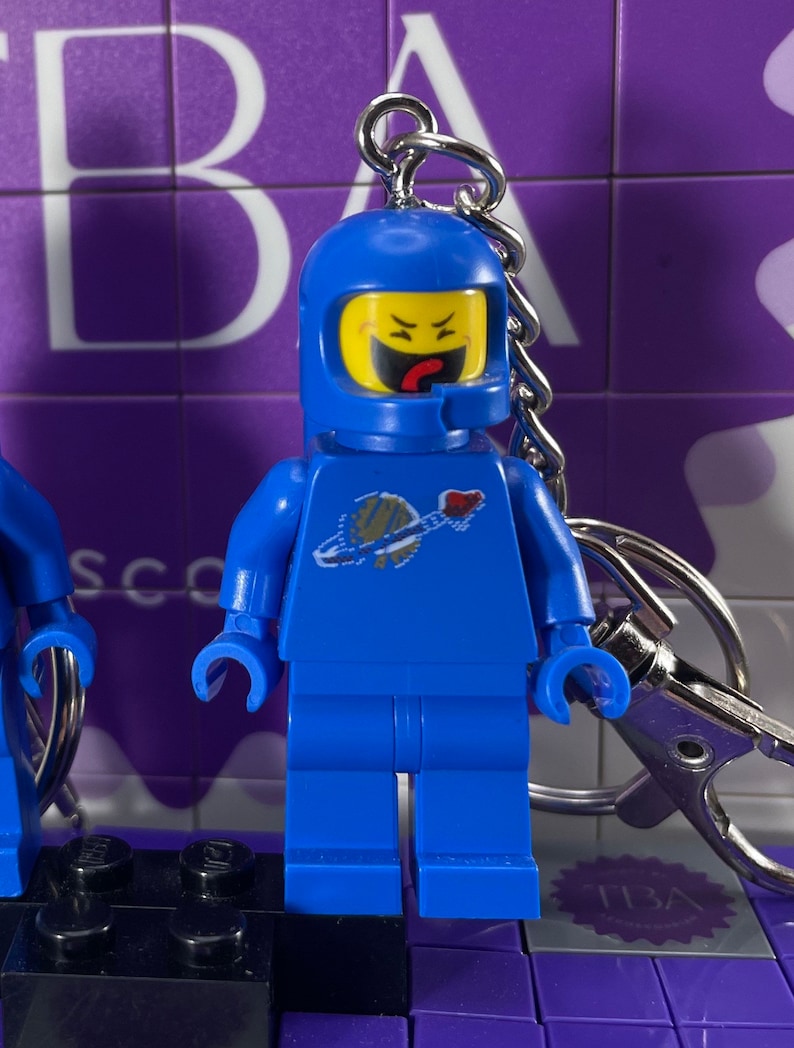 Benny (astronaut, Blue Suit) Minifigure Keychain - Etsy