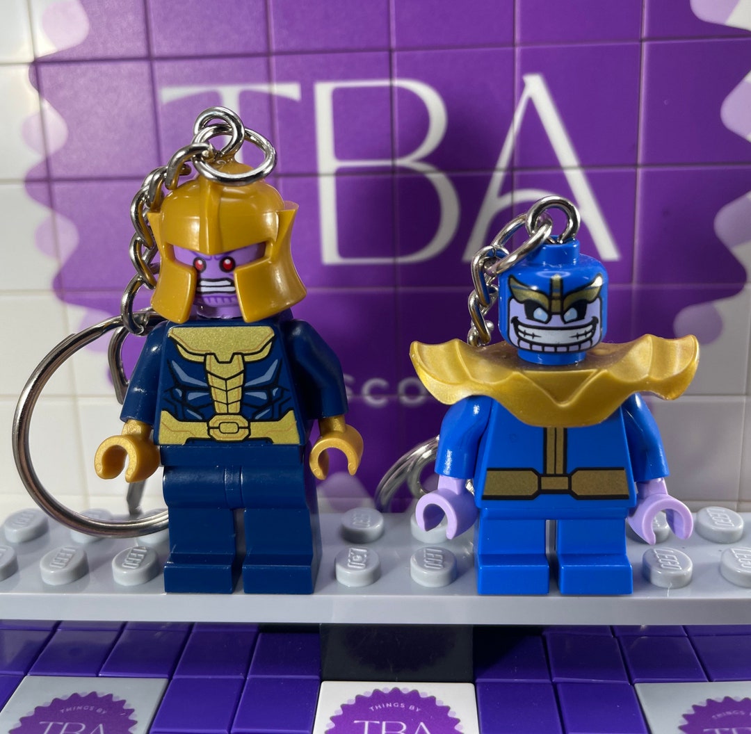 Thanos Minifigure Keychain - Etsy