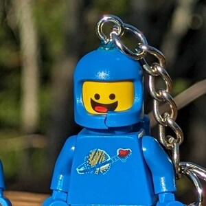 Benny (astronaut, Blue Suit) Minifigure Keychain - Etsy