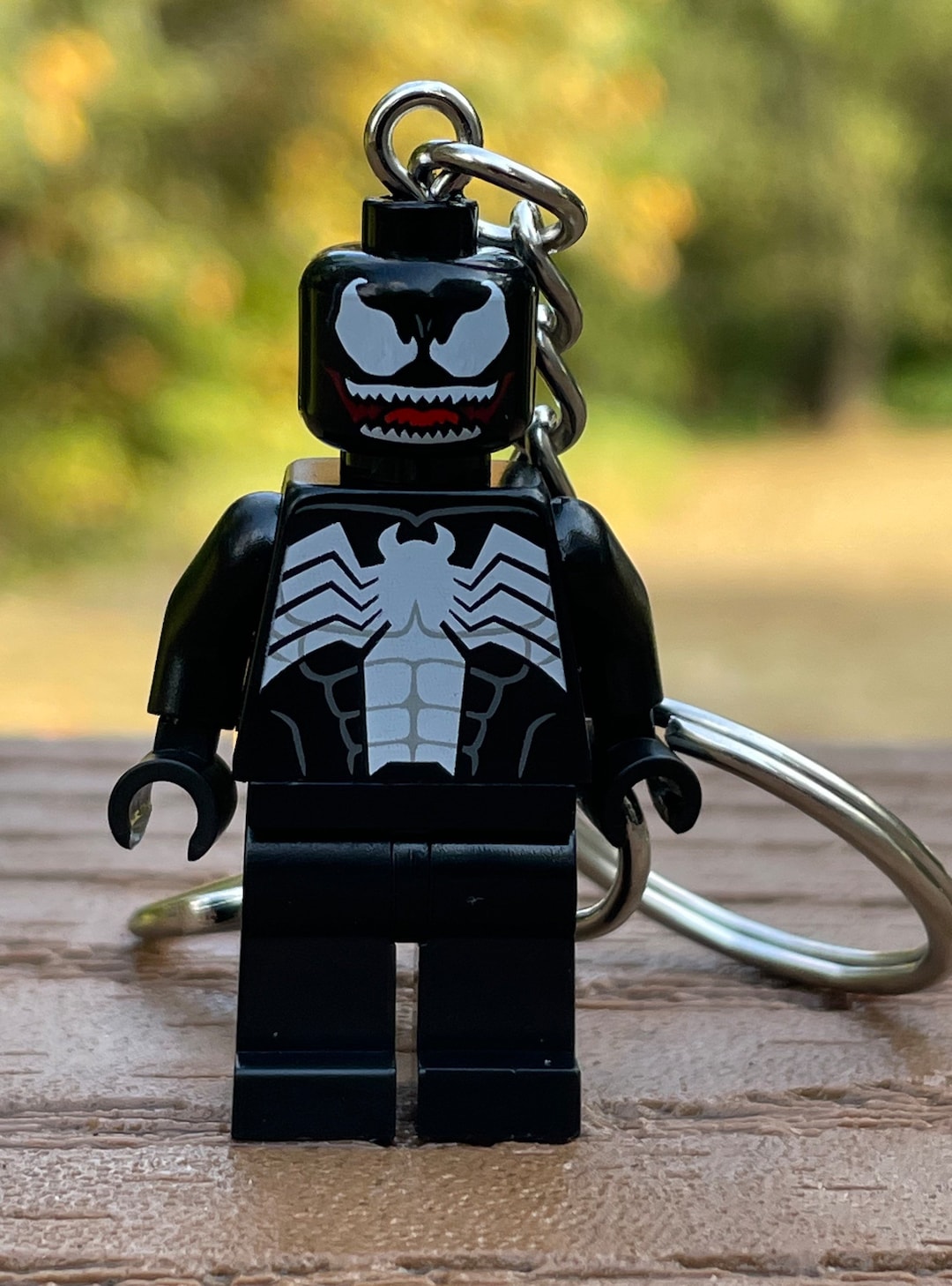 Venom Minifigure Keychain - Etsy