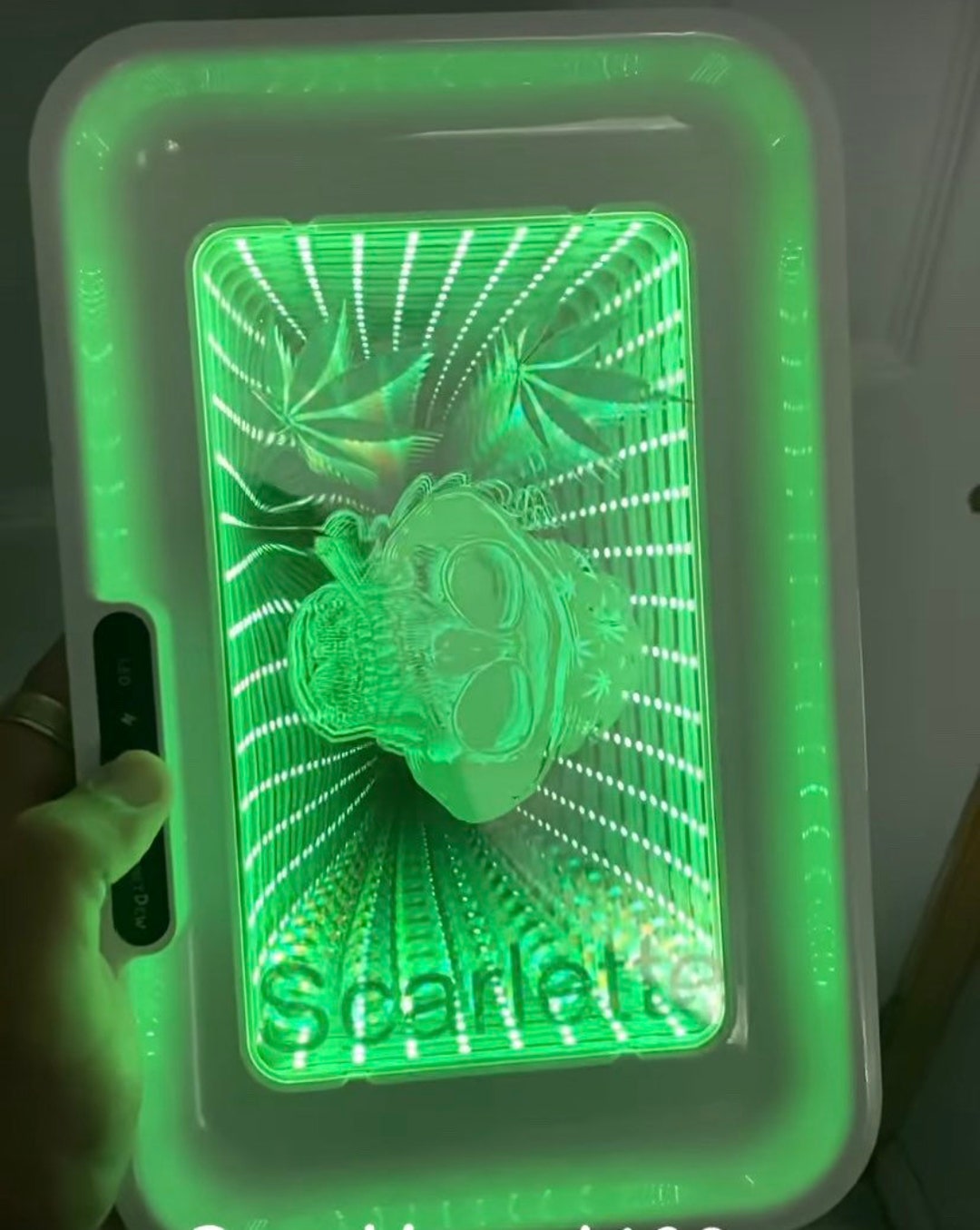 Custom Made Rolling Tray Infinity 3D / LED Rolling Tray Custom Name on ...