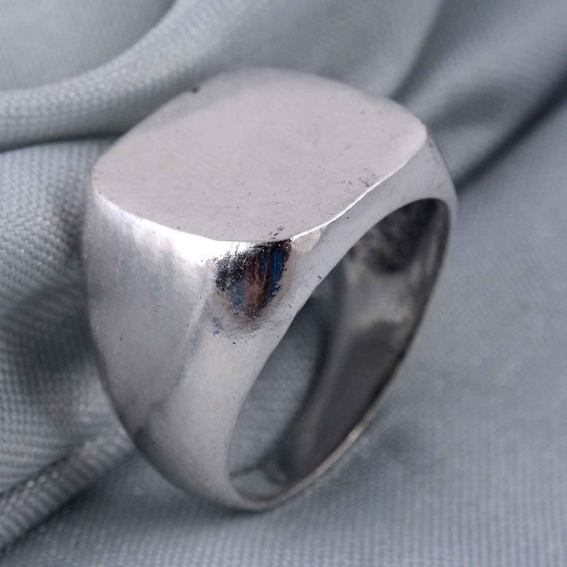 Mens Plain Silver Ring - Etsy