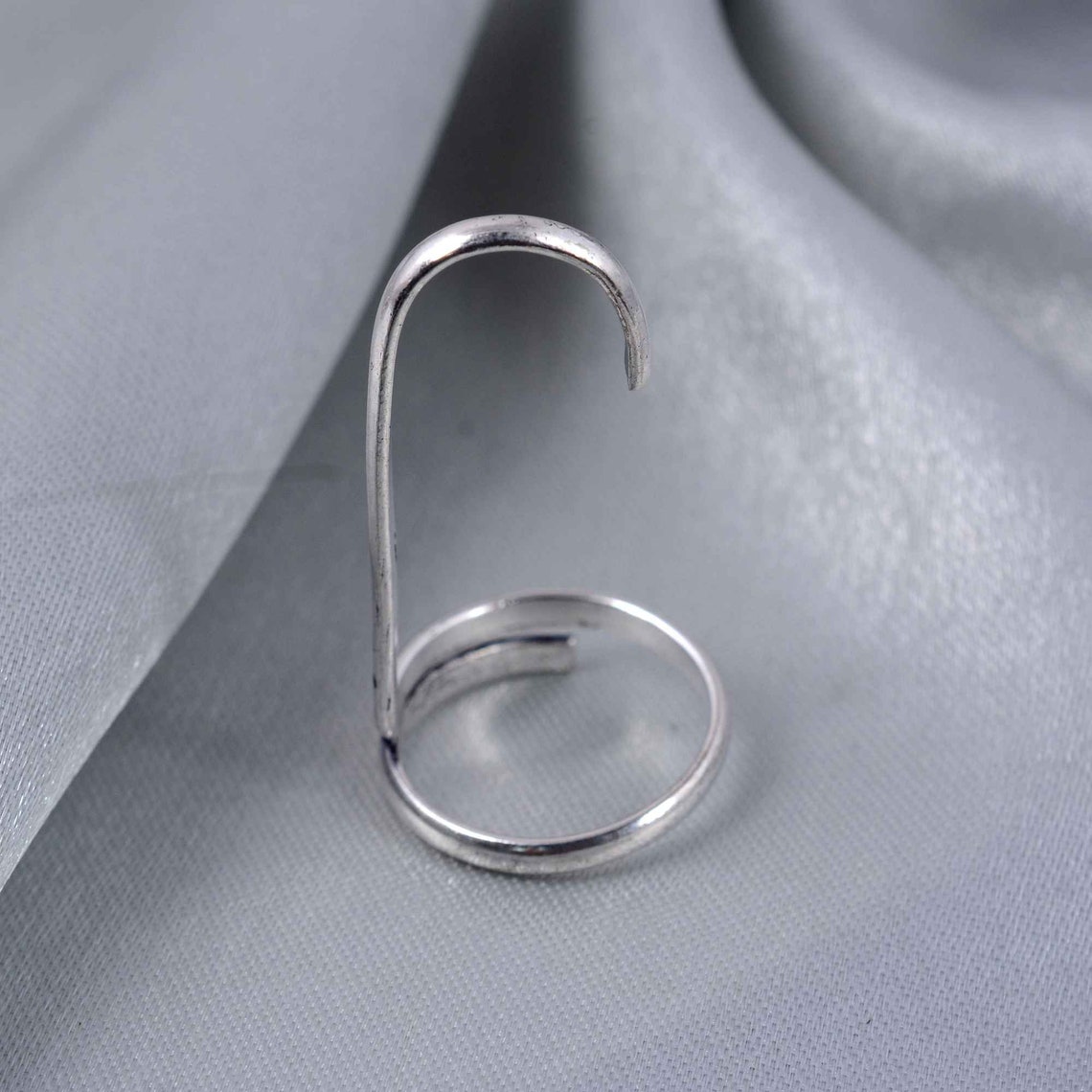 Nail Silver Ring, Minimal Ring, Arthritis Nail Ring, Finger Nail Ring ...