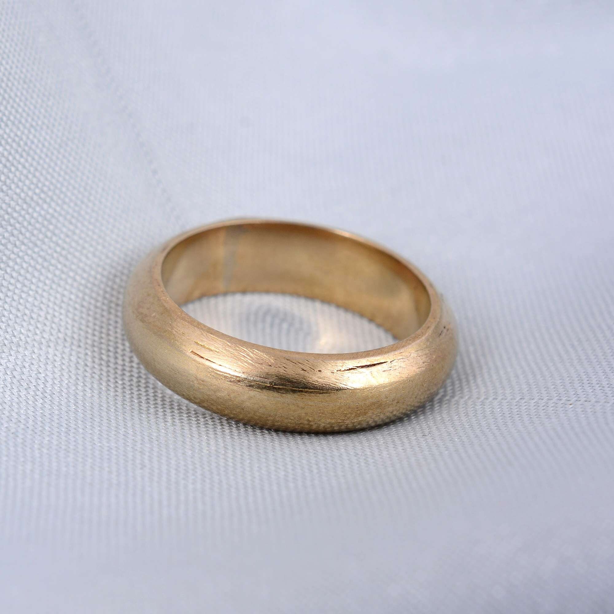 Simple Brass Ring, Solid Brass Ring, Midi Finger Ring Band, Handmade ...