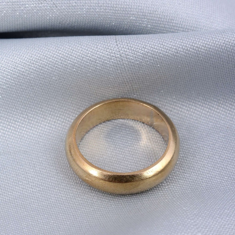 Simple Brass Ring Solid Brass Ring Midi Finger Ring Band - Etsy