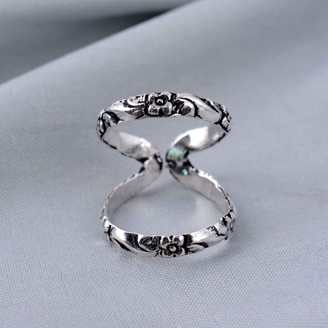 Splint Ring, 925 Silver Arthritis Ring, Knuckle Ring, Silver Adjustable ...