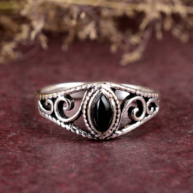 Obsidian Rings - Etsy
