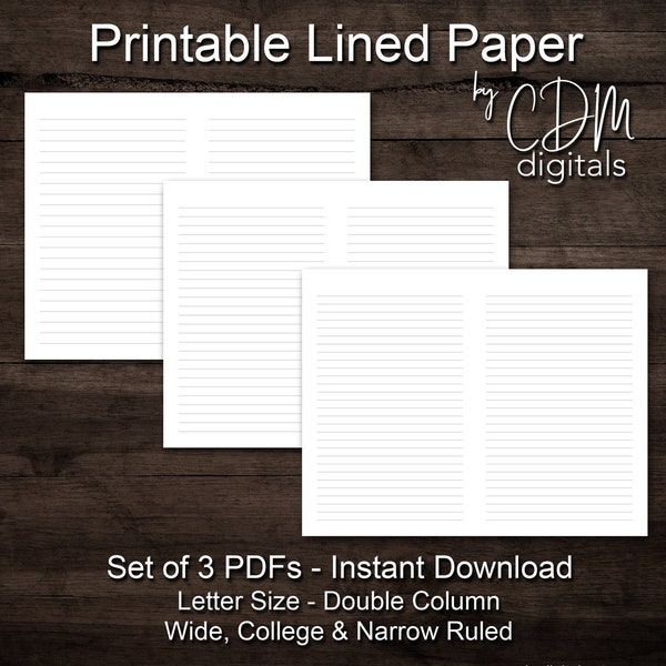 Notebook Paper - Etsy