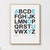 Helvetica Alphabet Wall Art, Bauhaus Mid Century Style, Modern ...