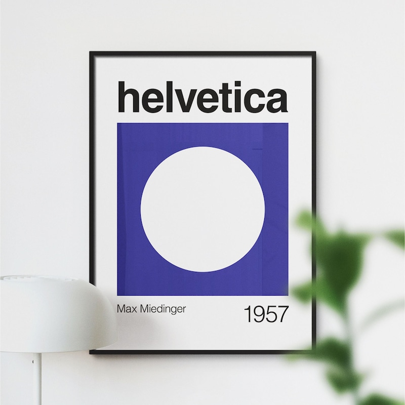 Blue Typography - Etsy