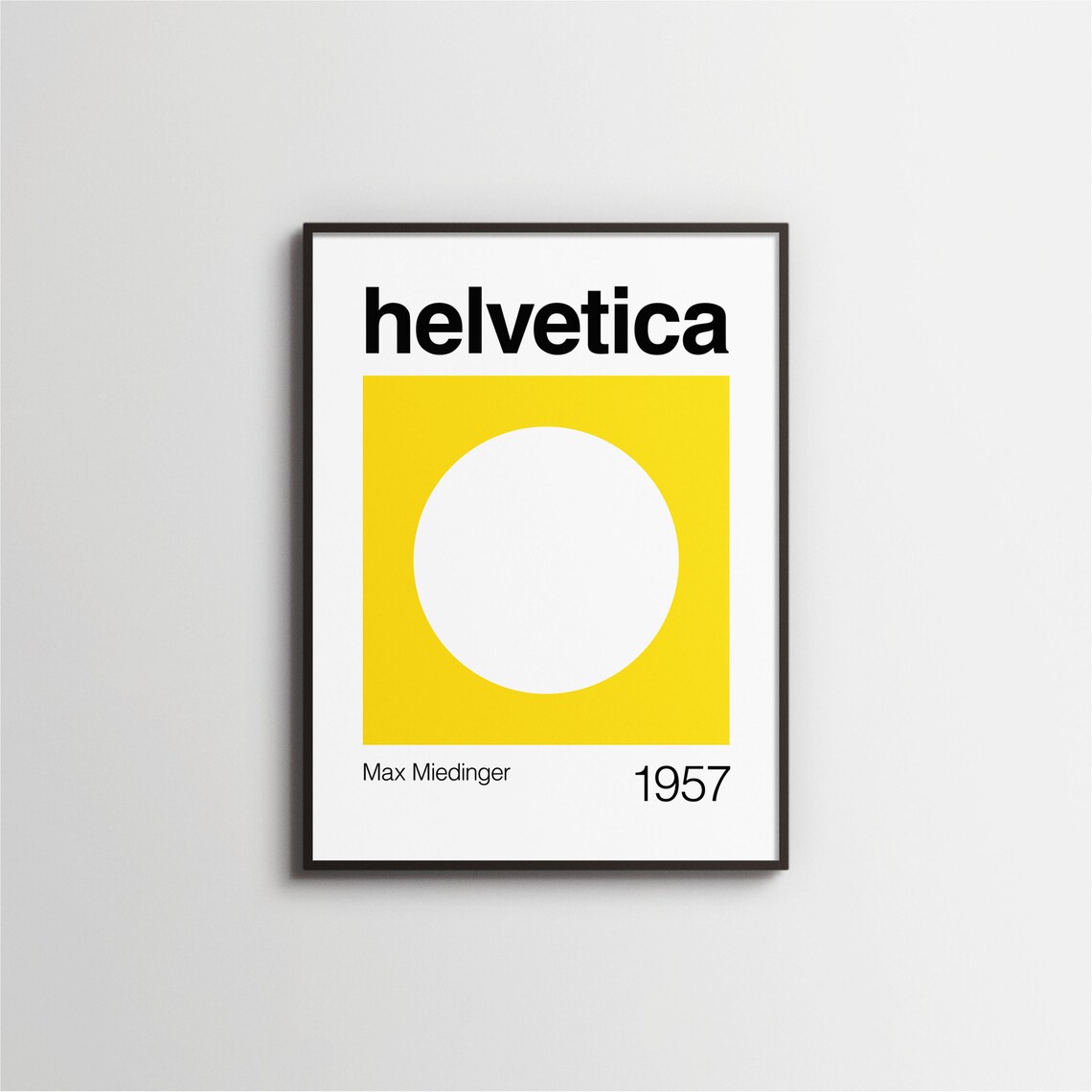 Helvetica Alphabet Wall Art, Bauhaus Mid Century Style, Modern ...