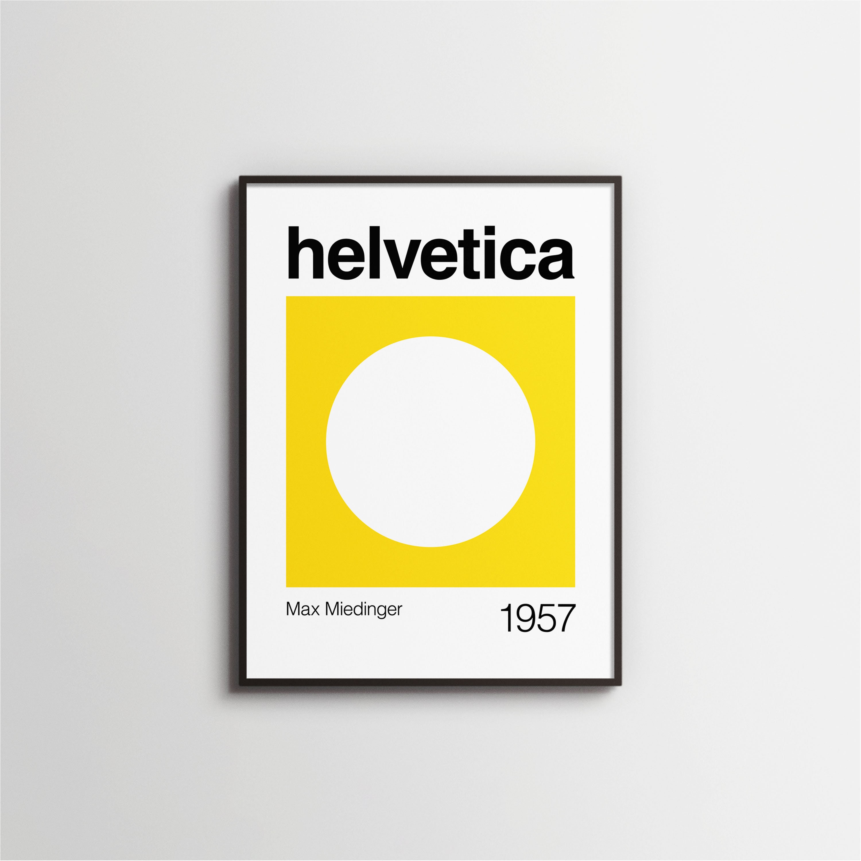 Helvetica Alphabet Wall Art, Bauhaus Mid Century Style, Modern ...
