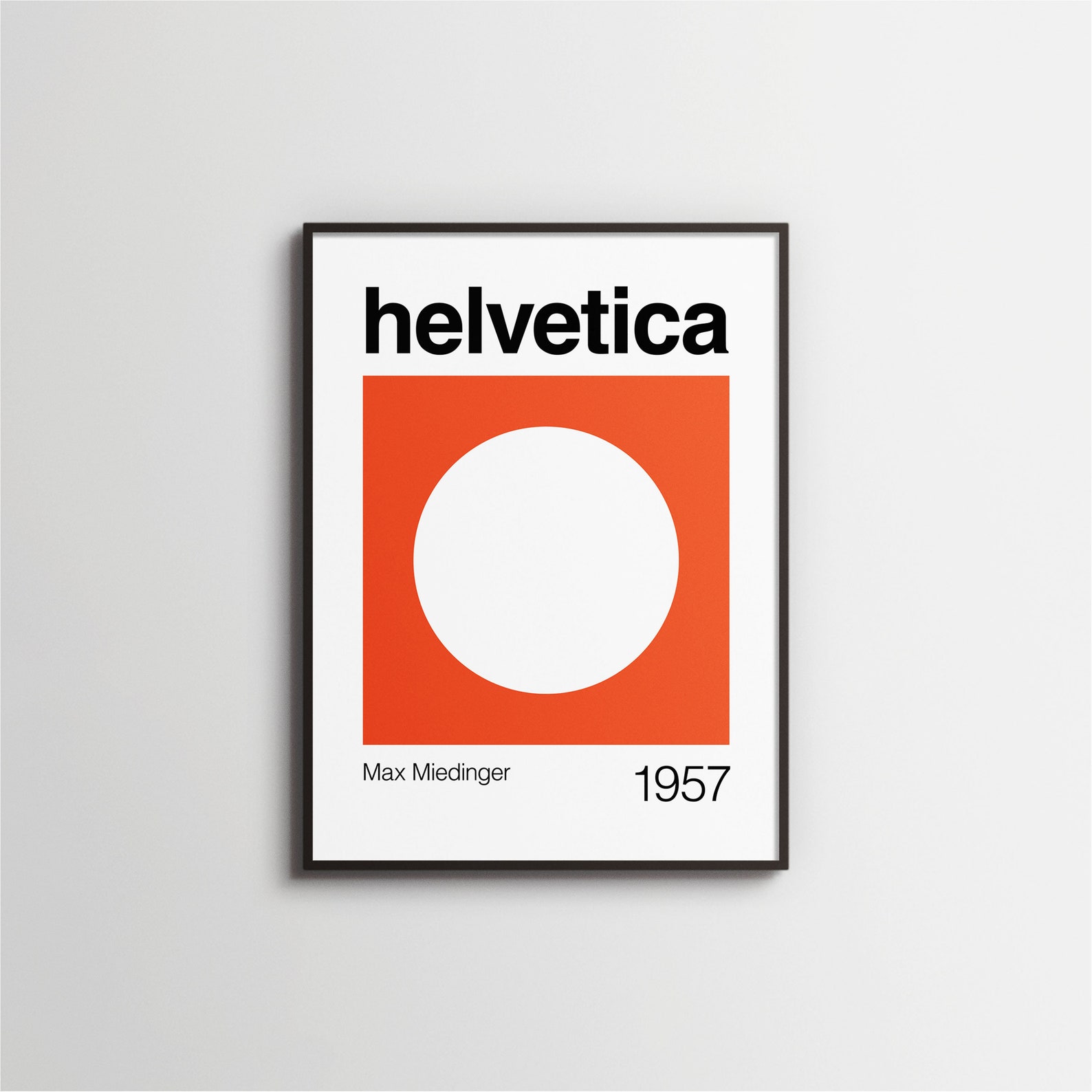 Helvetica Alphabet Wall Art, Bauhaus Mid Century Style, Modern ...